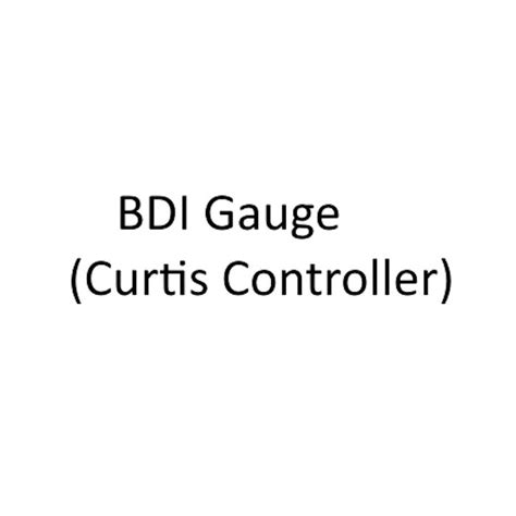TGA Supersport Replacement BDI Gauge For Curtis Controller 1101099
