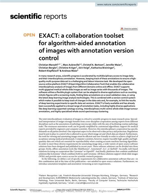 Pdf Exact A Collaboration Toolset For Algorithm Aided Annotation Of