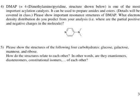 Solved Dmap 4 Dimethylaminopyridine Structure Shown Solved Dmap 4 Dimethylaminopyridine Structure Shown