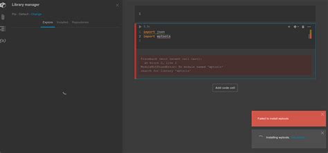 Failed Installation Problems And Bugs Datalore Forum