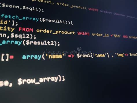 Coding Programming Source Code Screen Abstract Technology Background