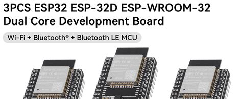 3pcs esp32 esp 32d esp wroom 32 development board kits 38