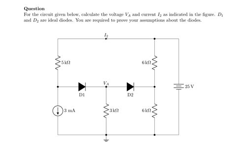 Solved Questionfor The Circuit Given Below Calculate The