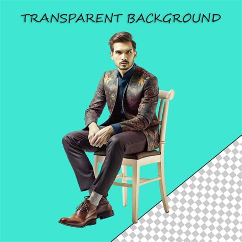 태평양 섬 출신의 짧은 머리카락을 가진 부끄러운 성인 남자가 이벤트 플래너 의상을 입고 포즈를 취합니다 프리미엄 Psd 파일