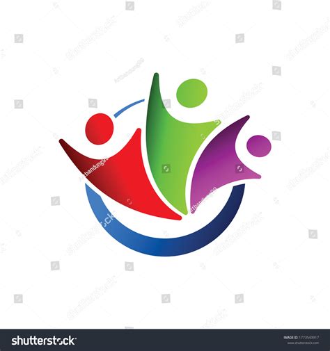 패밀리 케어 로고 자선 로고 파운데이션 스톡 벡터로열티 프리 1773543917 Shutterstock