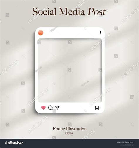 Social Media Square Frame Mockup Template Stock Vector Royalty Free 2503769973 Shutterstock