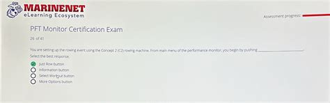 Solved Marinenet Elearning Ecosystem Assessment Progress Pft Monitor