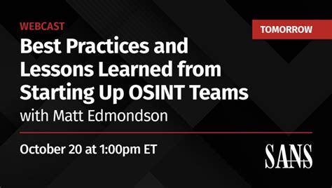 Sans Cyber Defense On Linkedin Osint Opsec