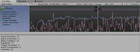 Perfilador De Física Physics Profiler Unity Manual