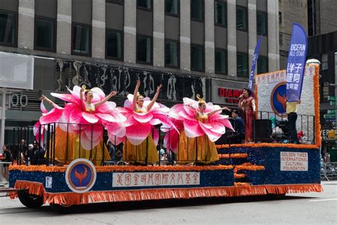 Festive Parade Float At The Asian American Pacific Islander Cultural