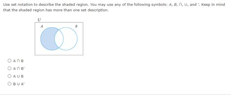 Solved Use Set Notation To Describe The Shaded Region You Chegg