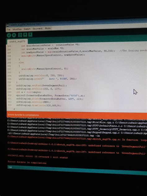Problema Compilazione Errore Software Arduino Forum