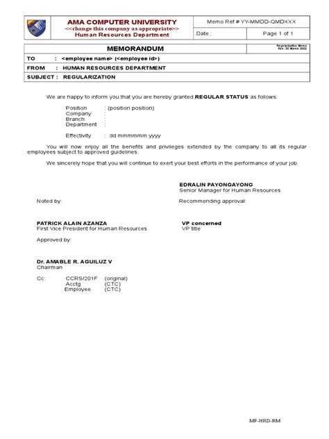 Zmf Hrd Rm Regularization Memo Pdf