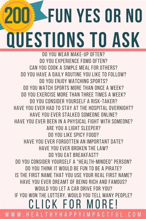 200 Super Fun Yes Or No Questions To Ask Yes Or No Questions To Ask A