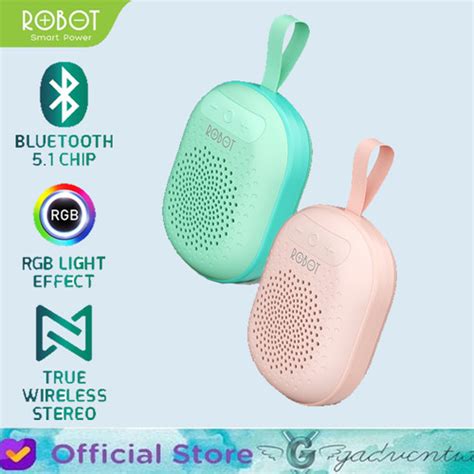 Jual Robot Tws Bluetooth Speaker Rgb Mini Portable Rb20 With Micro Sd Slot Hijau Jakarta