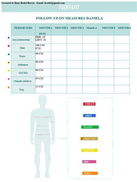 Body Measurements Tracking Pdf