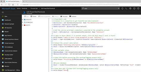 Microsoft Bi Tools Schedule Process Azure Analysis Services Database