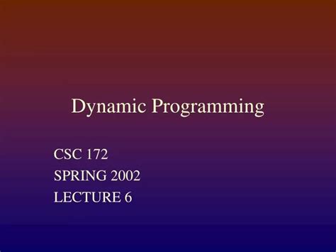 Ppt Dynamic Programming Powerpoint Presentation Free Download Id