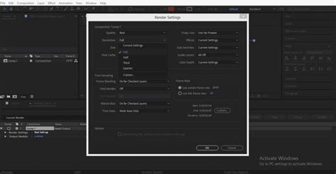 Export In After Effects Export Command Of Adobe After Effect