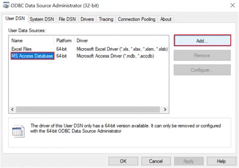 Fix Access Error Cannot Open Database
