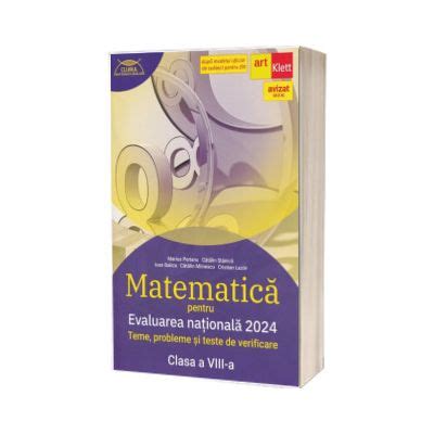 Matematica Pentru Evaluarea Nationala 2024 Clasa A VIII A Clubul Matematicienilor Perianu