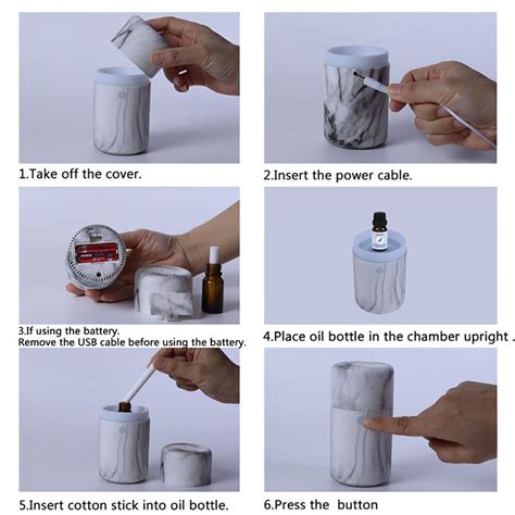 Waterless Office Desktop Portable Electric Diffusor Car Defuser