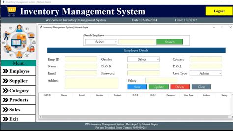Inventory Management System Using Python Codewithcurious