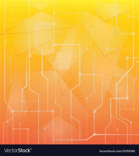 Orange Abstract Technology Background Royalty Free Vector
