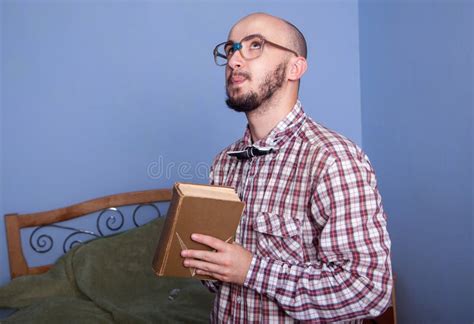 Funny Nerd With A Book Stock Photo Image Of Reading 56388480