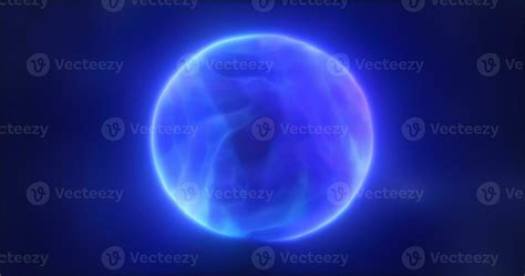 Abstract Blue Energy Sphere Round Glowing Magical Digital Futuristic Space Background 25236482