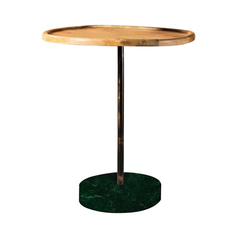 Stories Inch Modern Accent Table Round Tray Top Dark Green