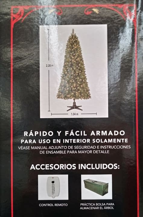 Arbol De Navidad Artificial Slim Giratorio 228m 400 Luces 529900 En Mercado Libre