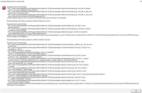 Résolu Cxfreeze Tkinter Requests Erreur Ssl Par Rasp Pi Gard Page 1 Openclassrooms