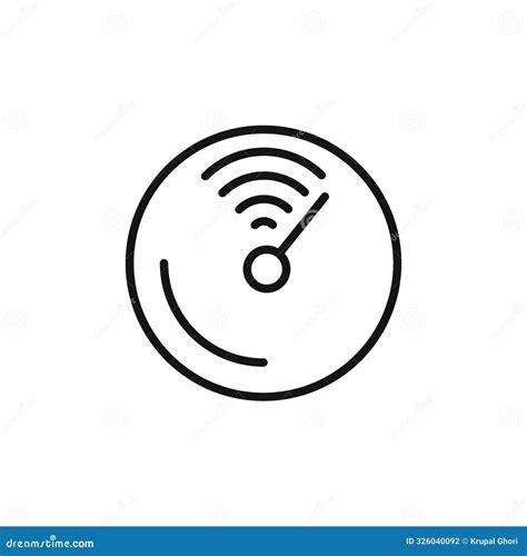 Radar Detection Logo Sign Vector Outline 326040092