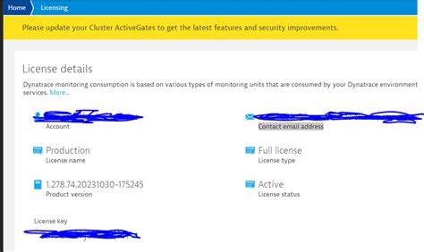 Solved Licensing Contact Email Address Dynatrace Community
