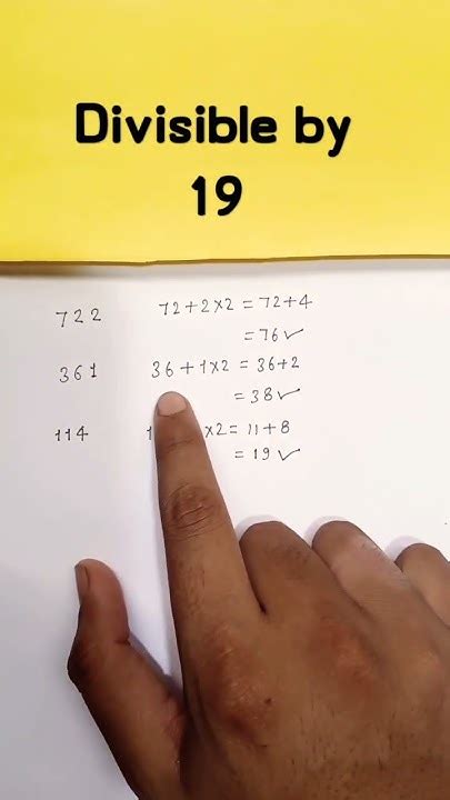 Divisible By 19 Divisiblity Rule Of 19 Math Stream Math By Hardik