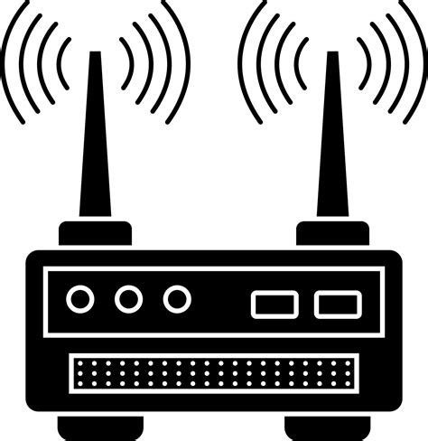 Glyph Icon Or Symbol Of Router Vector Art At Vecteezy