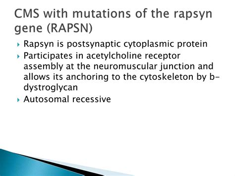 Congenital Myasthenic Syndrome Pptx