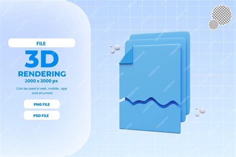 Premium Psd 3d Corrupt File Icon Illustration Object Premium Psd