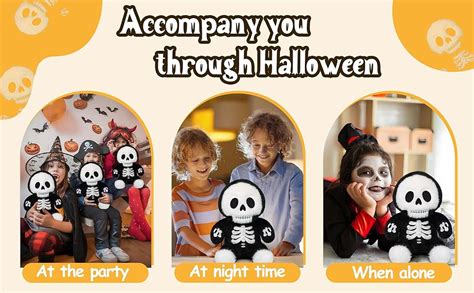 Tmrselk Halloween Skeleton Plush 9 8 Inch Soft Skeleton