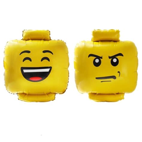 Lego Head Shape Foil Balloon Party Splendour