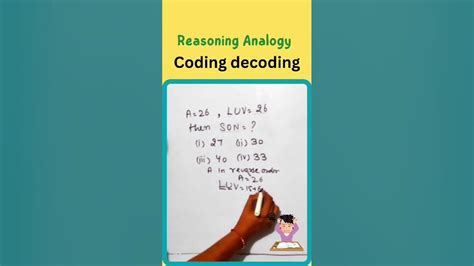 coding decoding and number analogy tricks ll reasoning analogy ssc cgl