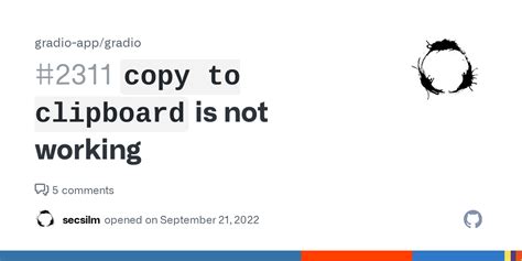 `copy To Clipboard` Is Not Working · Issue 2311 · Gradio Appgradio · Github