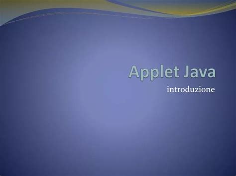 ppt applet java powerpoint presentation free download id 5032291