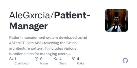 github alegxrcia patient manager patient management system developed