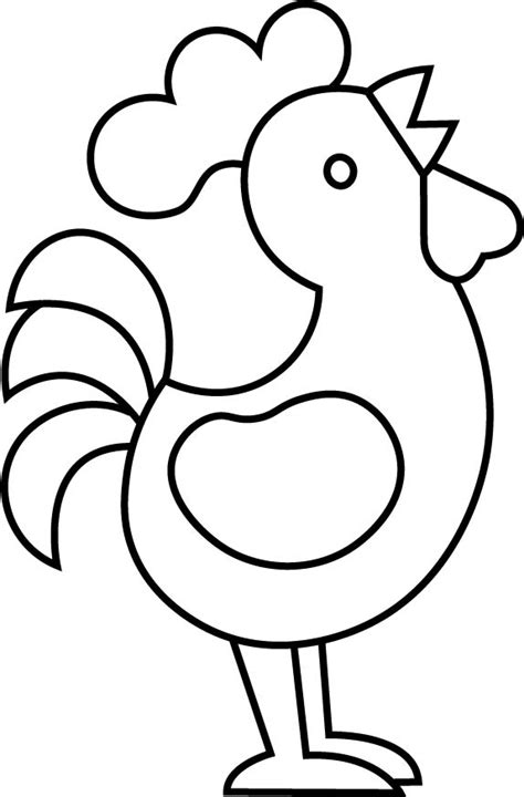 Петел Картинка за сваляне и оцветяване Зуми Зим