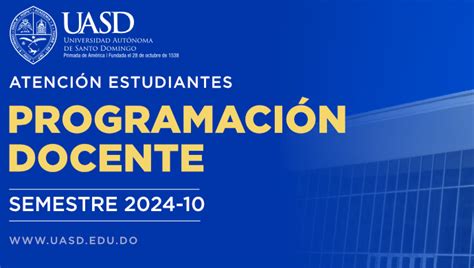 Programación Docente Uasd 2024 10 San Pedro De Macorís Todos Los Recintos