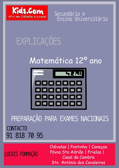 Informática Línguas And Explicações Nas Colinas Do Cruzeiro Explicações De Matemática 12º Ano