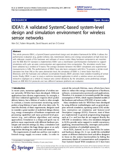 Pdf Idea1 A Validated Systemc Based System Level Design And