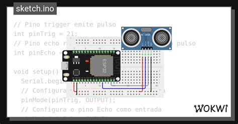 08 sensor distancia wokwi esp32 stm32 arduino simulator